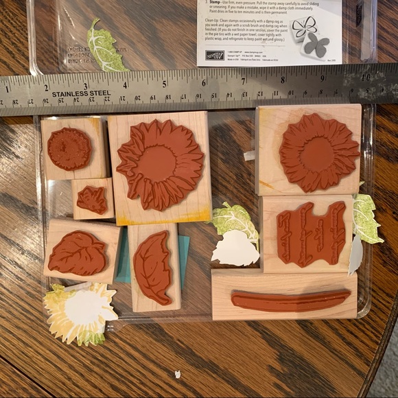 Stampin’ Up | Office | Serene Sunflower Rubber Stamp Set | Poshmark